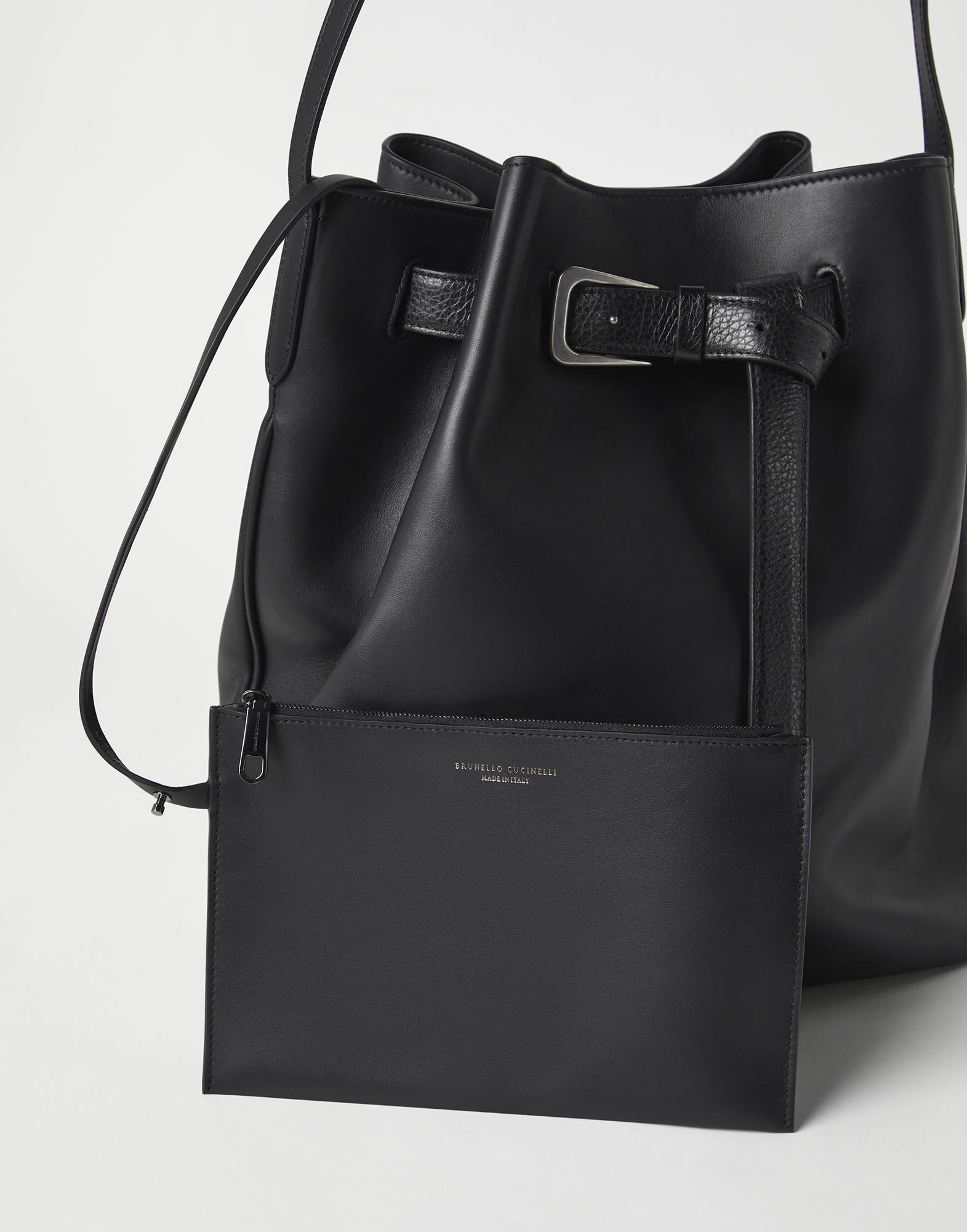 Large calfskin Sartorial Bucket bag (242MBHED2615C10101) for Woman ...