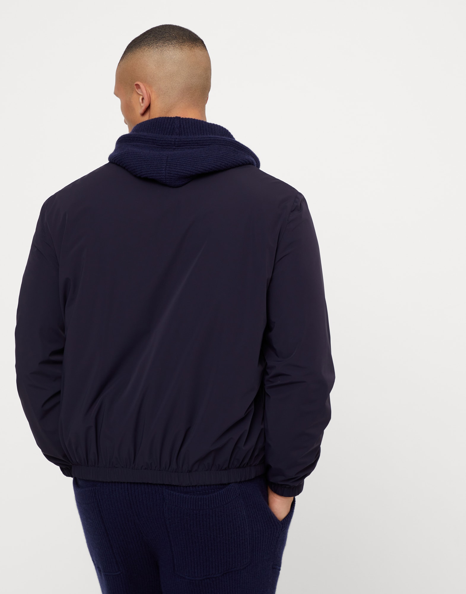 男款 双面可换穿的短夹克 (242MM40A7433G) | Brunello Cucinelli