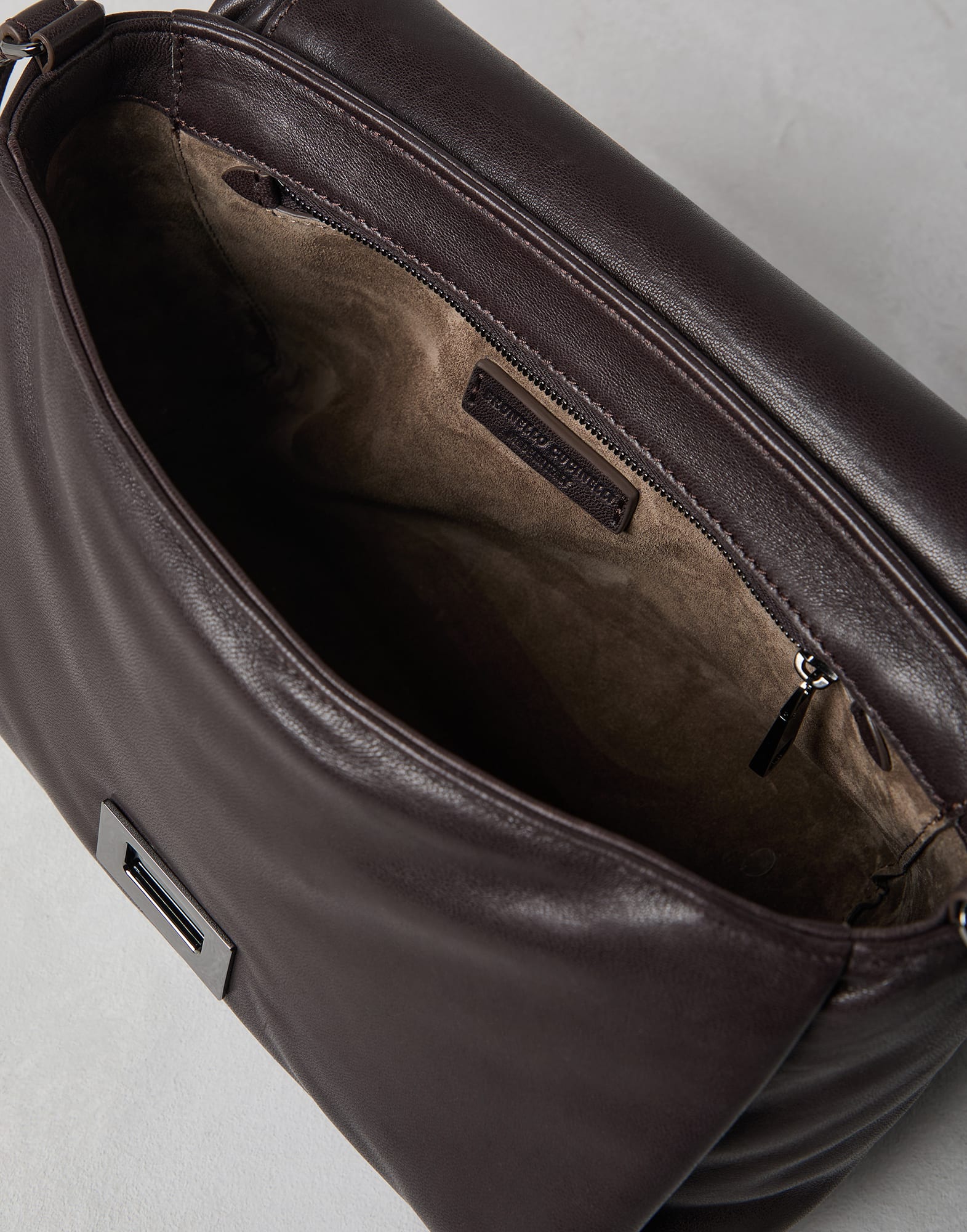 Wet Effect nappa bag (242MBDAD2608C694301) for Woman | Brunello Cucinelli