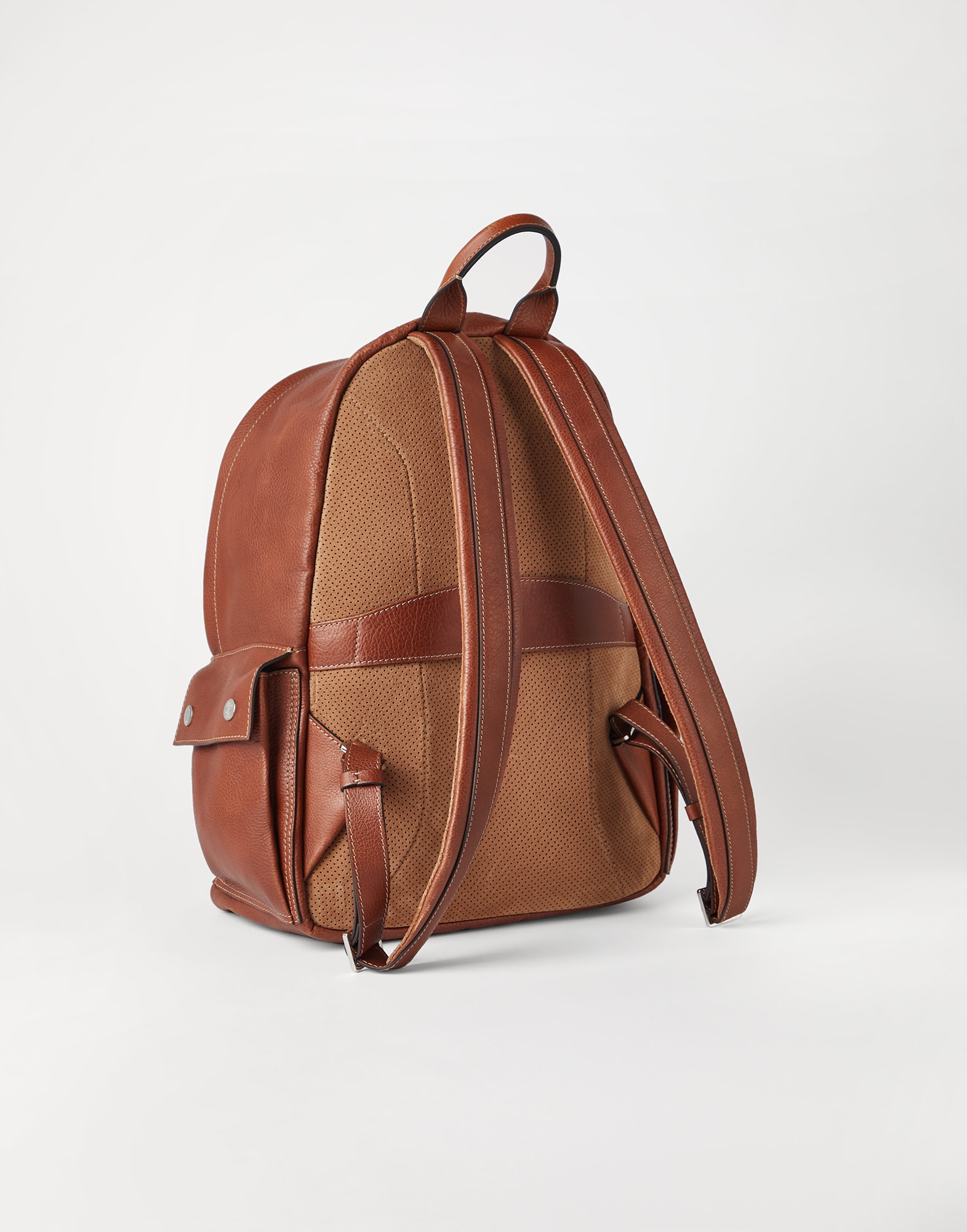 Calfskin backpack (242MBZIU243C660801) for Man | Brunello Cucinelli