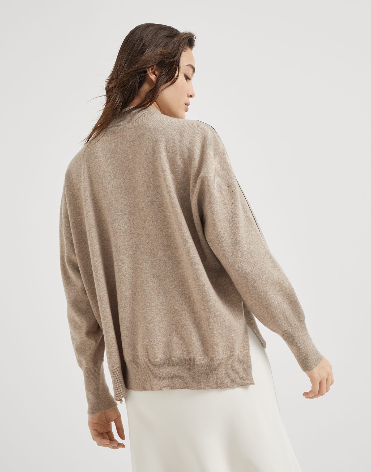 モニーレ付き モックネック セーター (242M12191914C9609) for レディース | Brunello Cucinelli