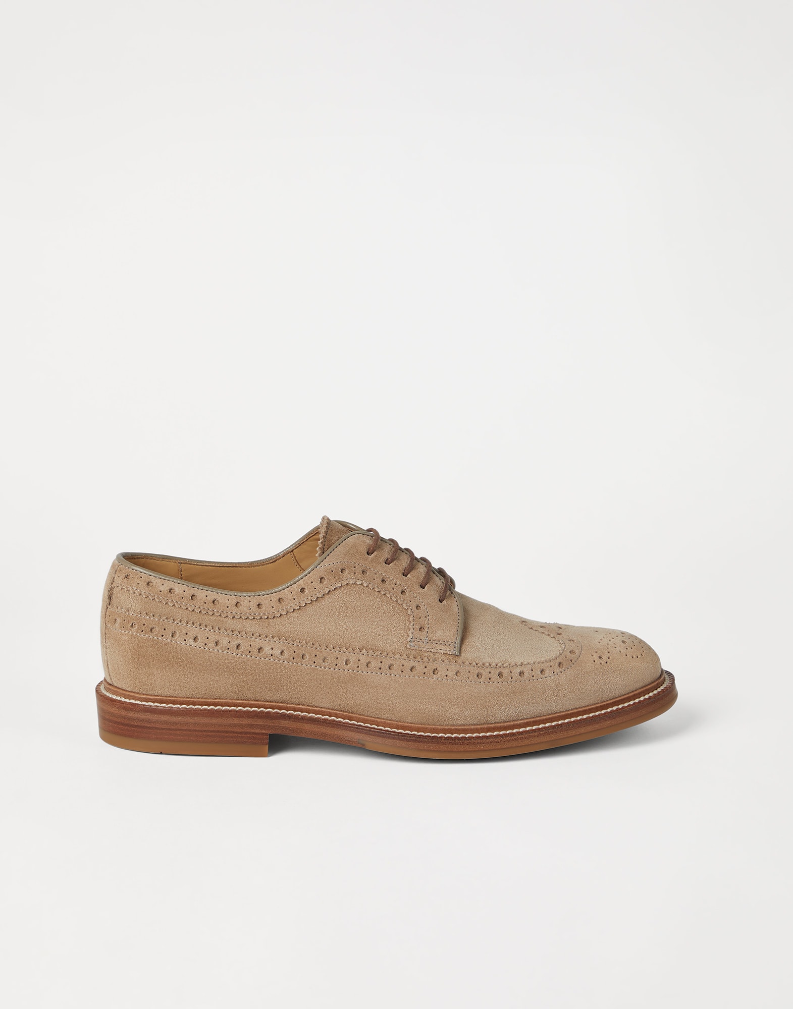 Brogue Longwing derby (242MZUPEAU763C8051) for Man | Brunello Cucinelli