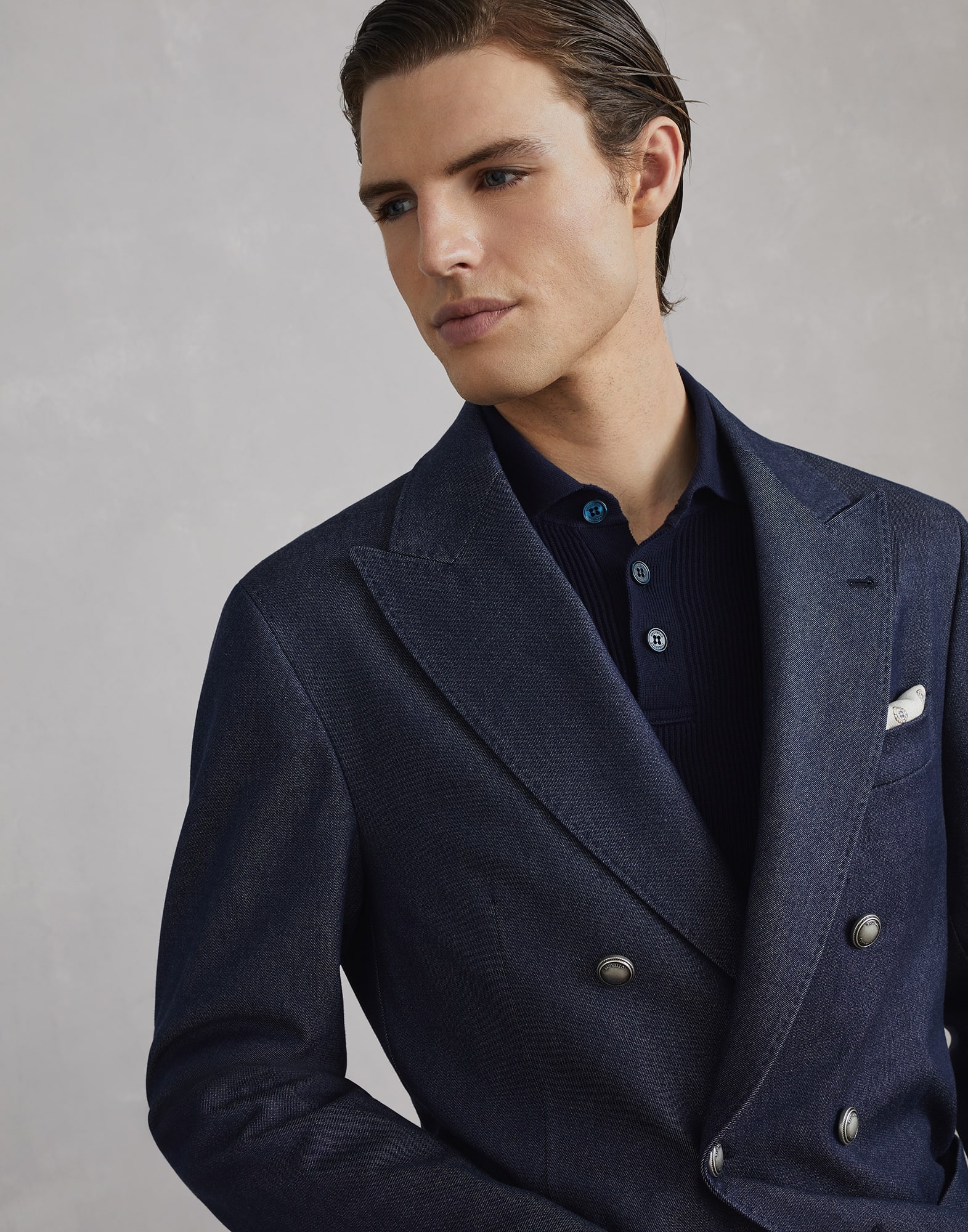 Unconstructed blazer (242MY4467BBDJC001) for Man | Brunello Cucinelli