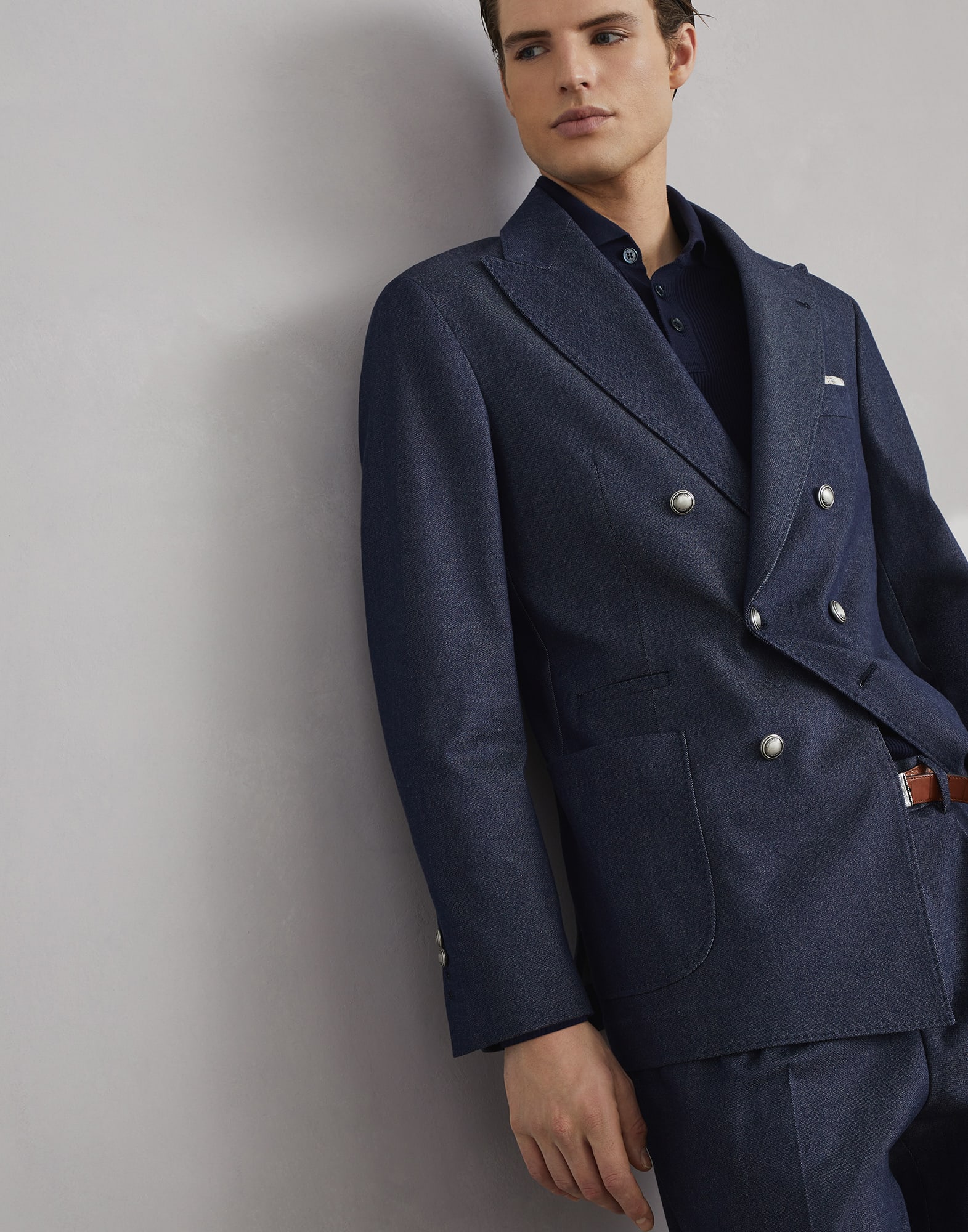 Unconstructed blazer (242MY4467BBDJC001) for Man | Brunello Cucinelli