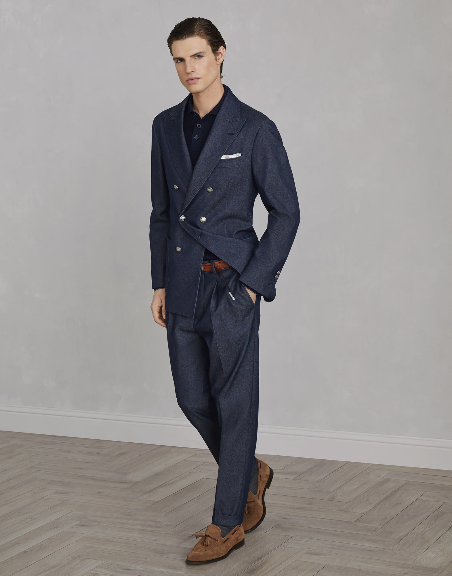 Unconstructed blazer (242MY4467BBDJC001) for Man | Brunello Cucinelli