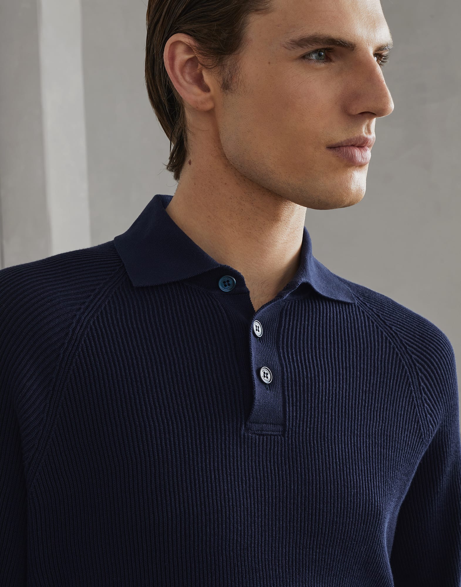 Polo-style sweater (242M29400105) for Man | Brunello Cucinelli
