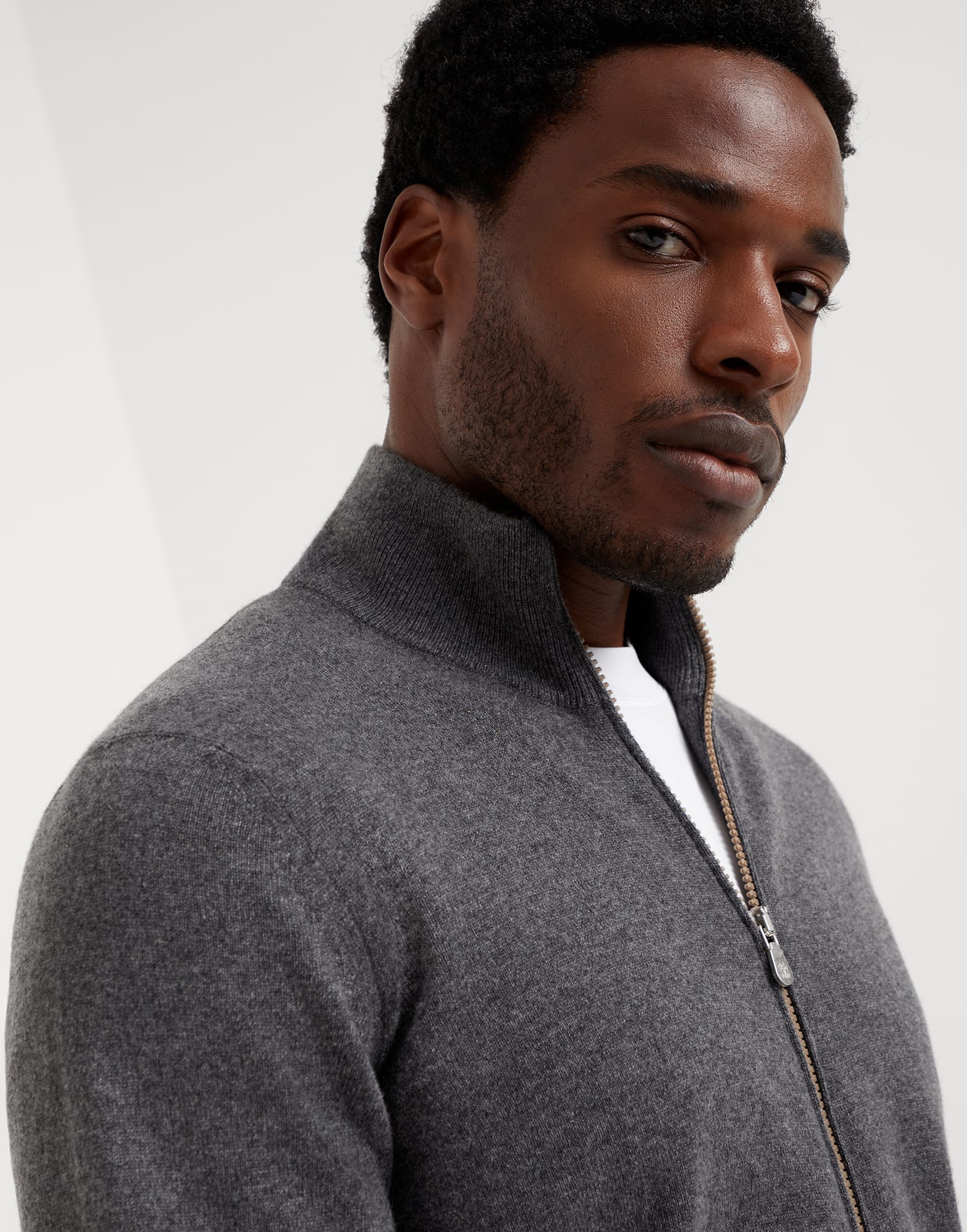 Zip-front cardigan (242M2200106) for Man | Brunello Cucinelli
