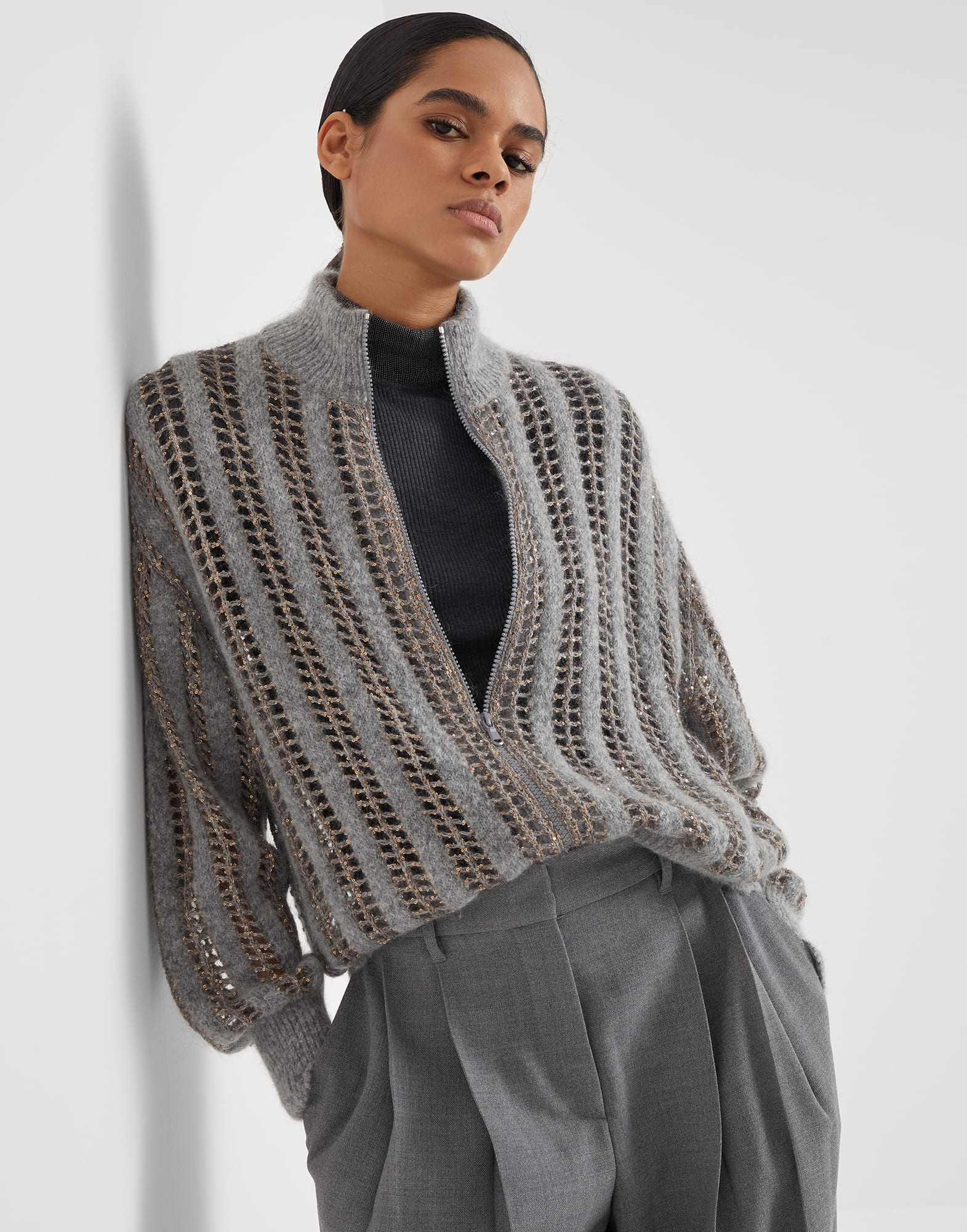 Dazzling Net cardigan