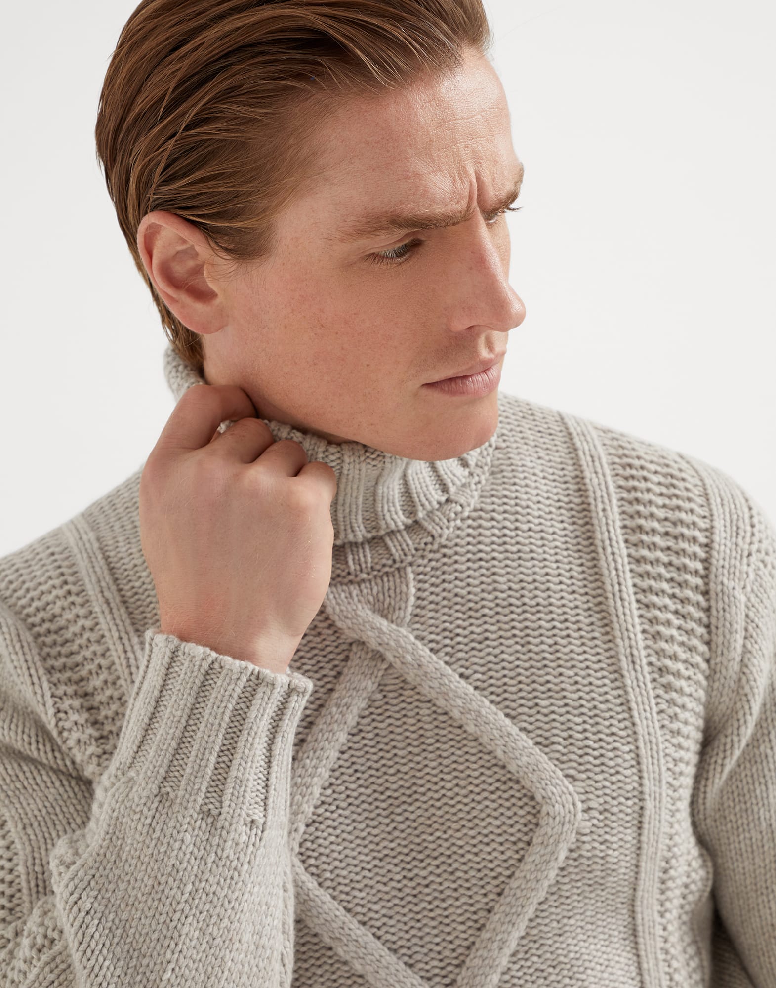 Irish Cable sweater (242MA2300903C2856) for Man | Brunello Irish Cable sweater (242MA2300903C2856) for Man | Brunello