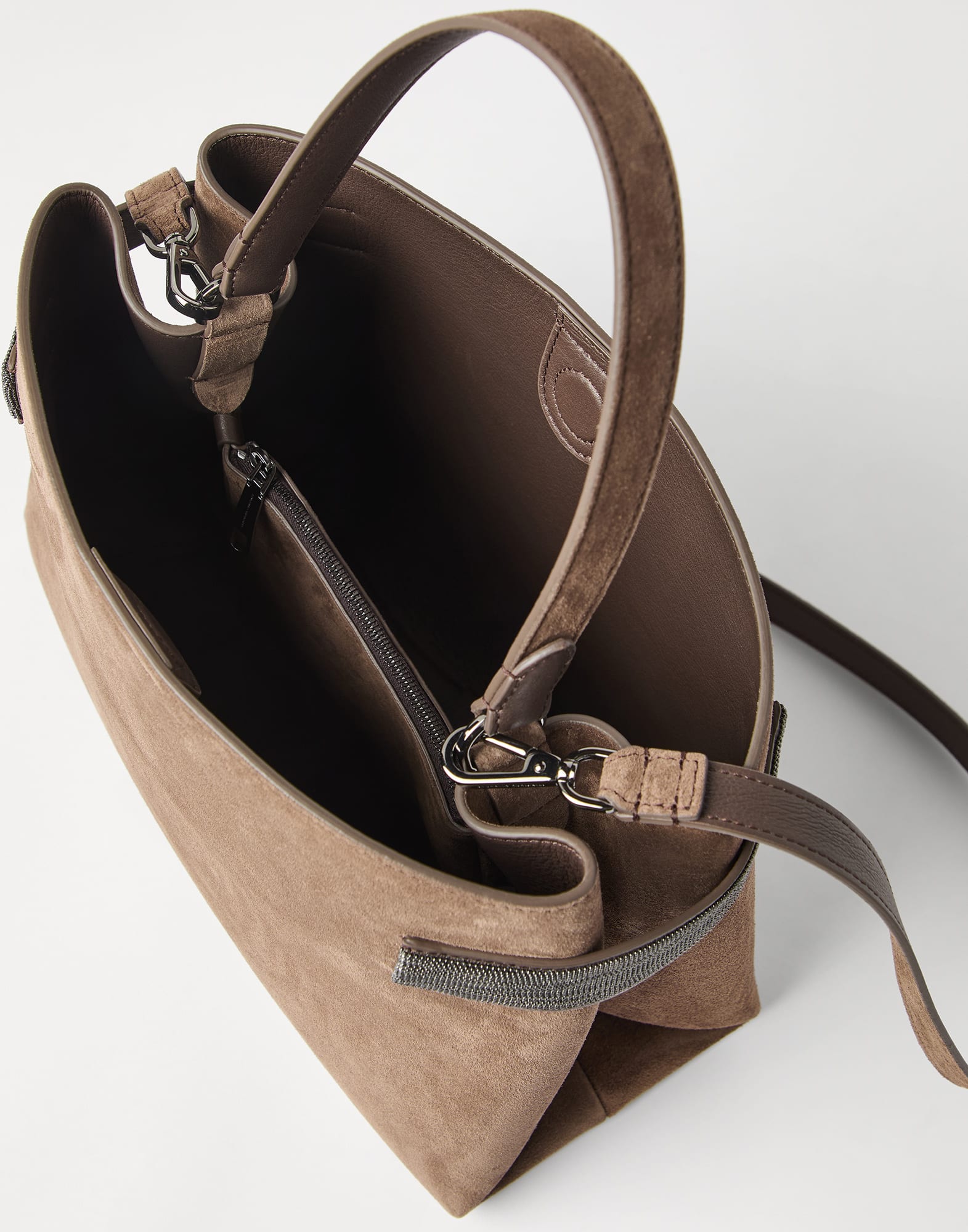 Suede Top-Handle Essence bag (251MBDLD2503C8769) for Woman | Brunello ...