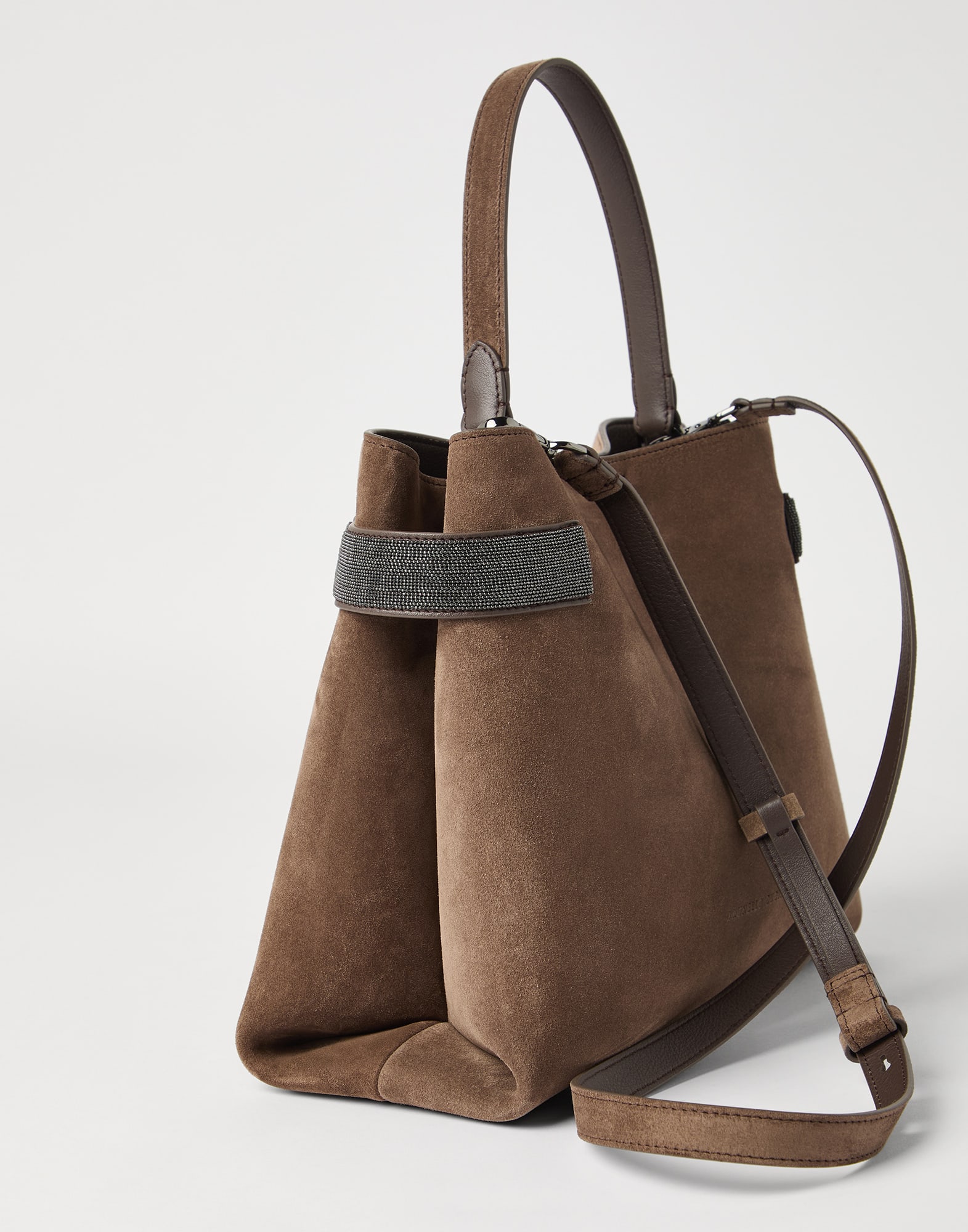 Suede Top-Handle Essence bag (251MBDLD2503C8769) for Woman | Brunello ...
